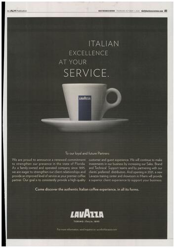 Lavazza Coffee | Advertising Profile | See Their Ad Spend! | MediaRadar