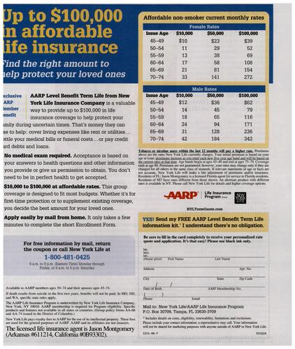 AARP Life Insurance Program | Advertising Profile | See Their Ad Spend ...