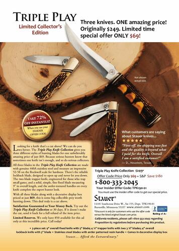Stauer Knives | Advertising Profile | See Their Ad Spend! | MediaRadar