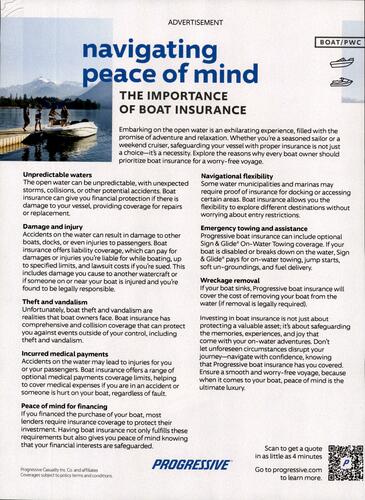 Progressive Boat Insurance | Advertising Profile | See Their Ad Spend ...