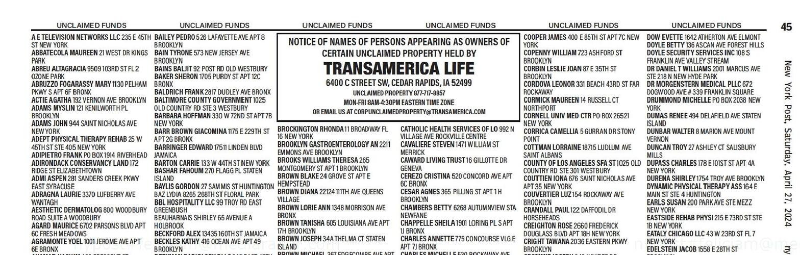 Transamerica | Advertising Profile | See Their Ad Spend! | MediaRadar