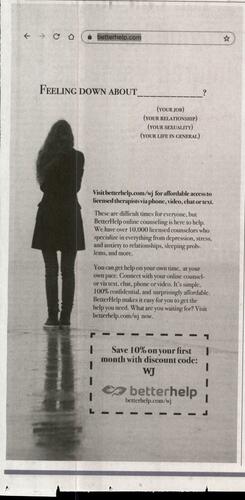 BetterHelp | Advertising Profile | See Their Ad Spend! | MediaRadar