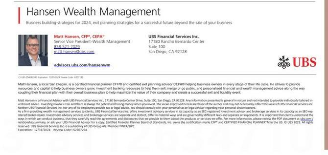 UBS | Advertising Profile | See Their Ad Spend! | MediaRadar