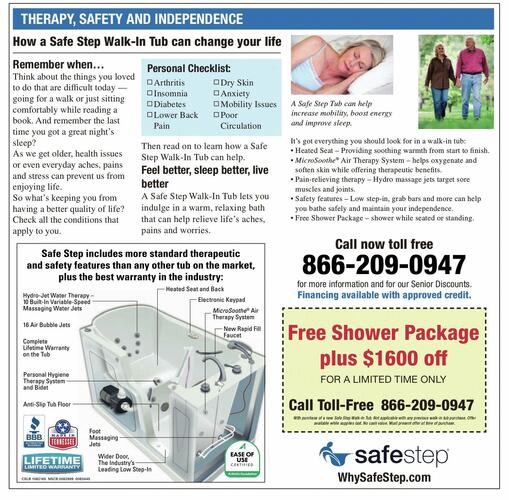 Safe Step Walk-In Tub | Advertising Profile | See Their Ad Spend ...