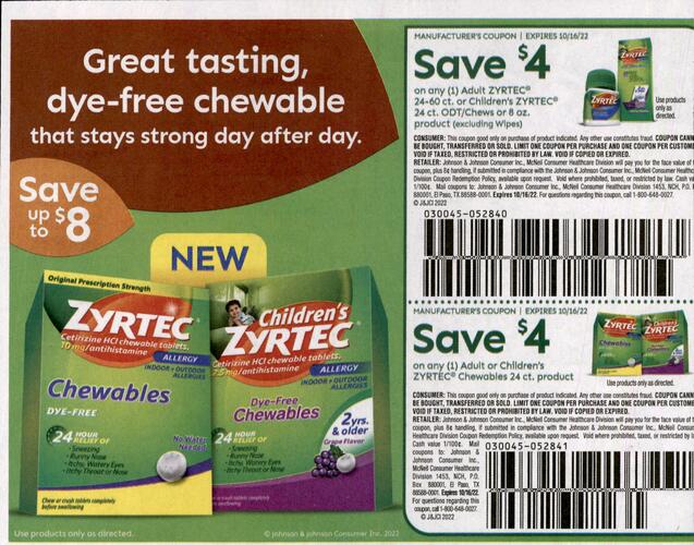 Zyrtec | Advertising Profile | See Their Ad Spend! | MediaRadar