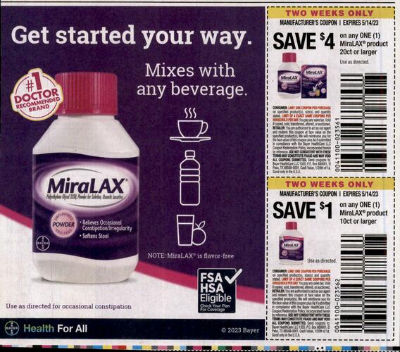 MiraLAX | Advertising Profile | See Their Ad Spend! | MediaRadar