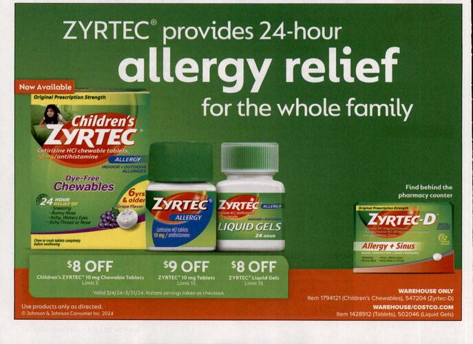 Zyrtec | Advertising Profile | See Their Ad Spend! | MediaRadar